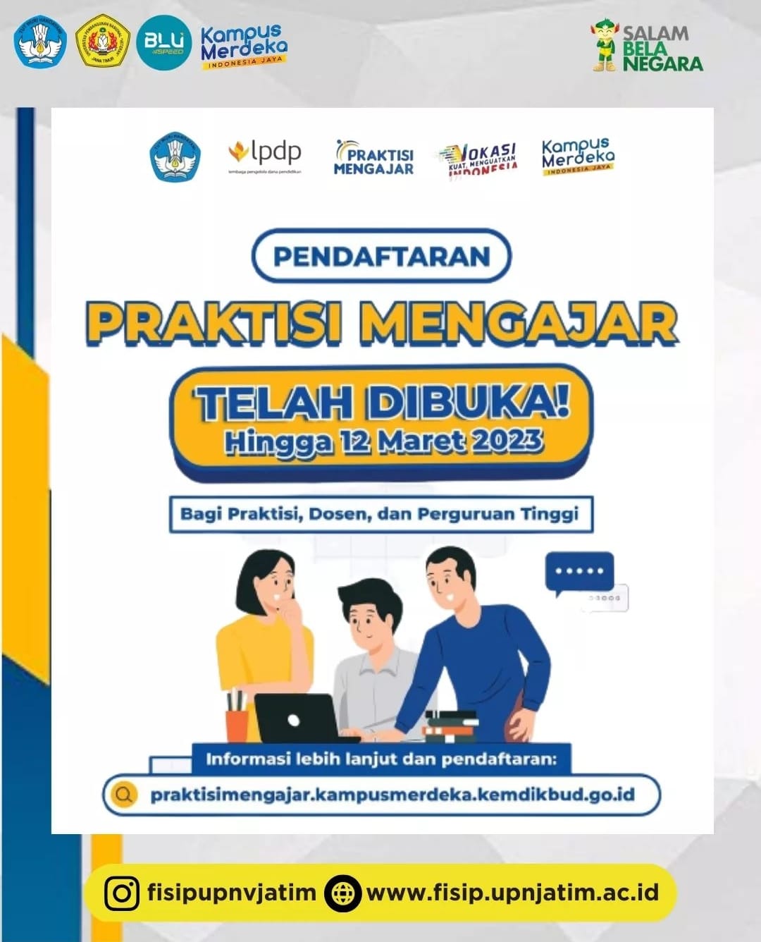 PENDAFTARAN PRAKTISI MENGAJAR TELAH DIBUKA – Fakultas Ilmu Sosial ... PENDAFTARAN PRAKTISI MENGAJAR TELAH DIBUKA – Fakultas Ilmu Sosial ...